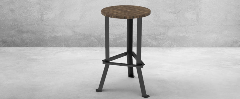 Round Three Leg Stool – wells-ind